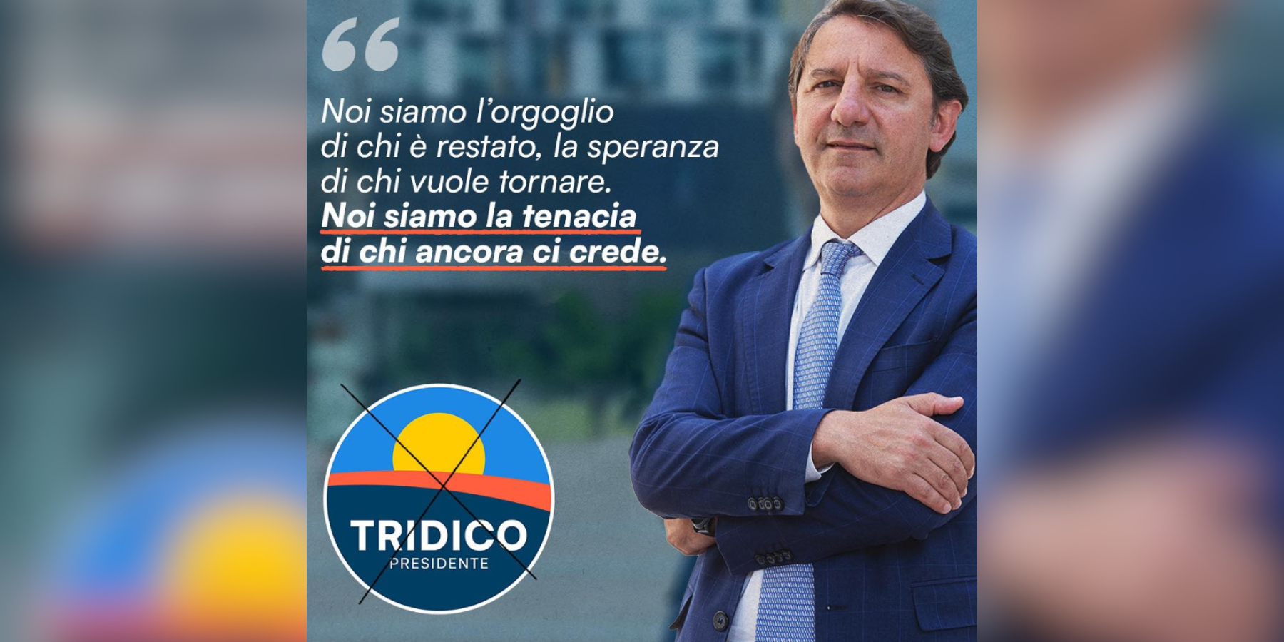 Regionali, Tridico presenta il simbolo della sua lista. «Ha i colori e ...