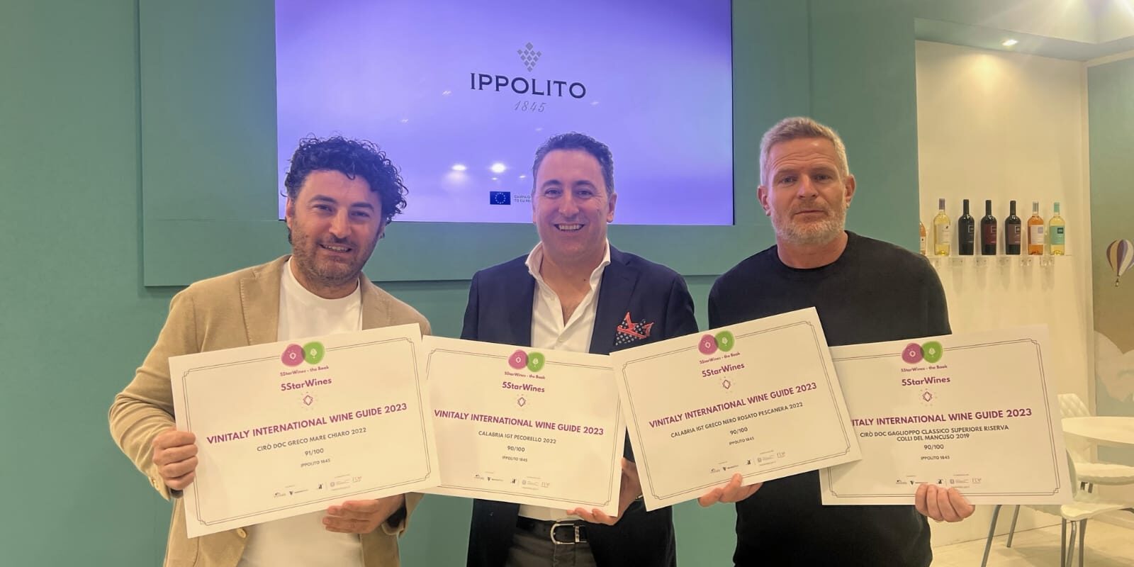 La cantina Ippolito 1845 premiata con quattro etichette nel “5StarWines”