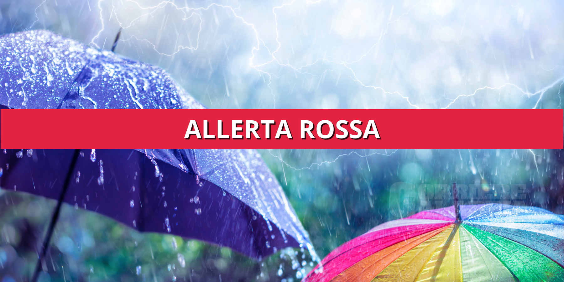Maltempo, allerta rossa domani in Calabria