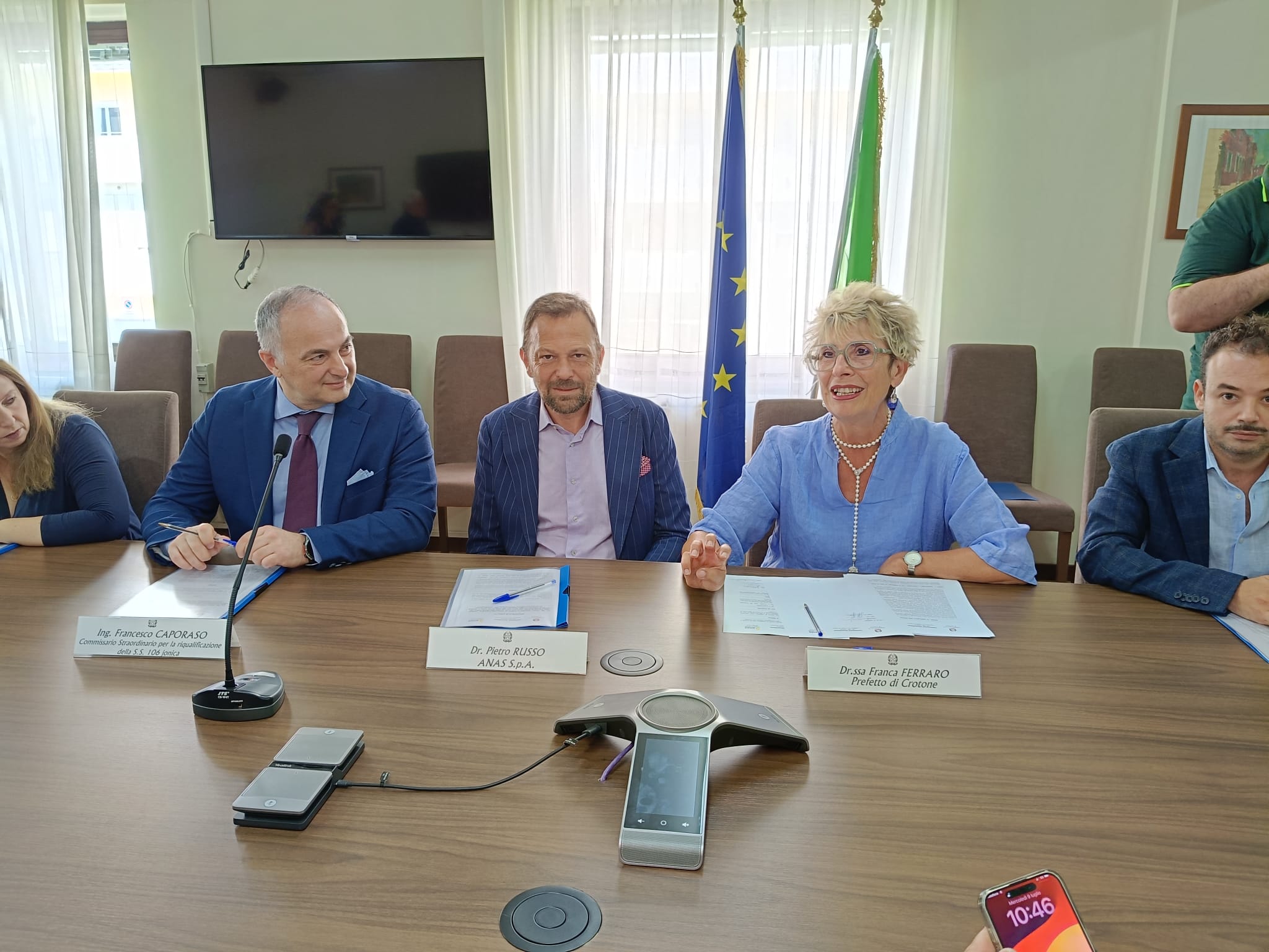 Ss 106, sottoscritto a Crotone il protocollo di legalità. Caporaso ...