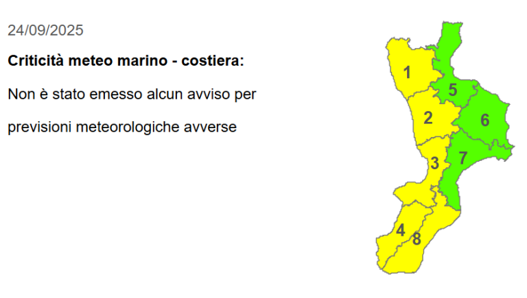 Meteo, arriva il maltempo. Domani allerta gialla in Calabria