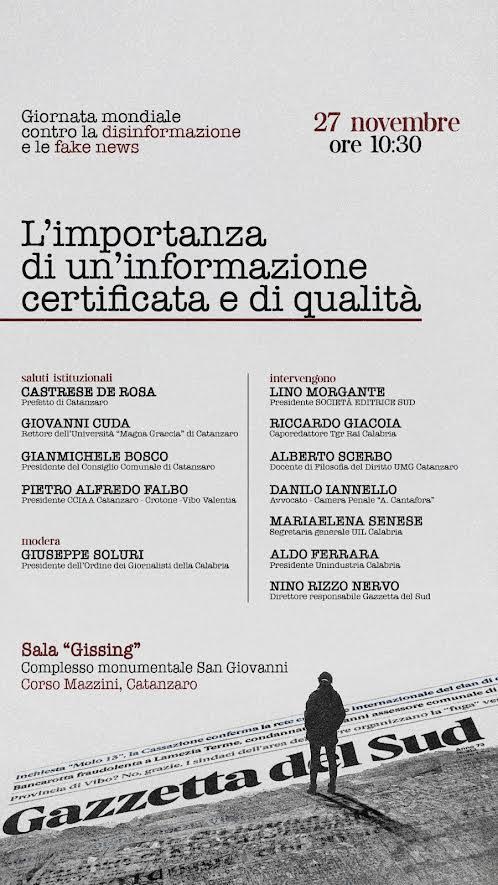 A Catanzaro un'iniziativa pubblica contro le fake news: professionisti ...